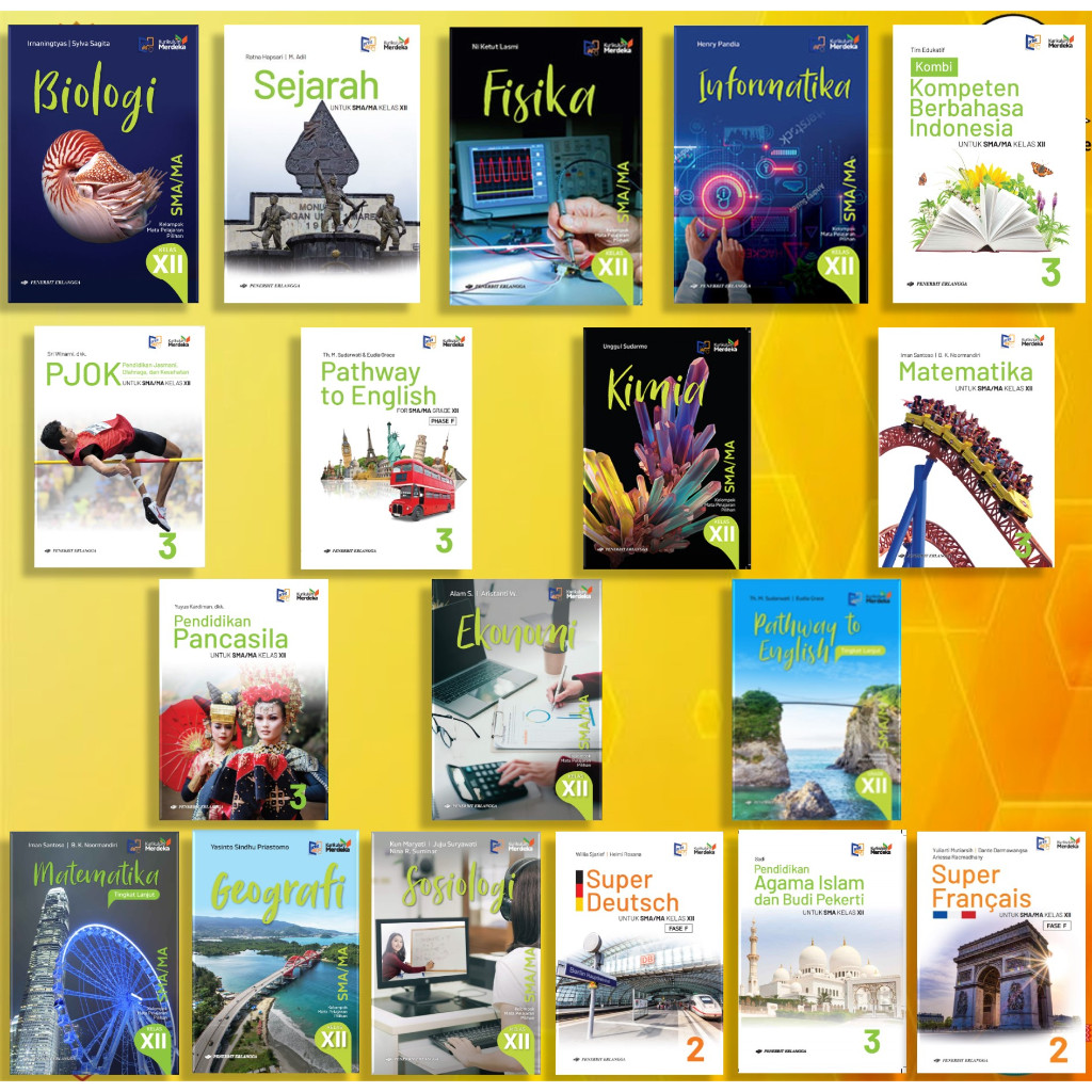 Jual [Penerbit Erlangga] Buku paket kelas 12 kurikulum merdeka | Shopee ...