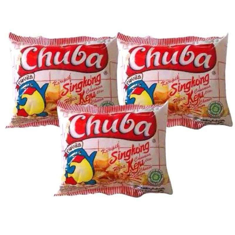Jual Chuba Keripik Singkong Pak Isi 20 x 12gr Cassava Keju Balado ...