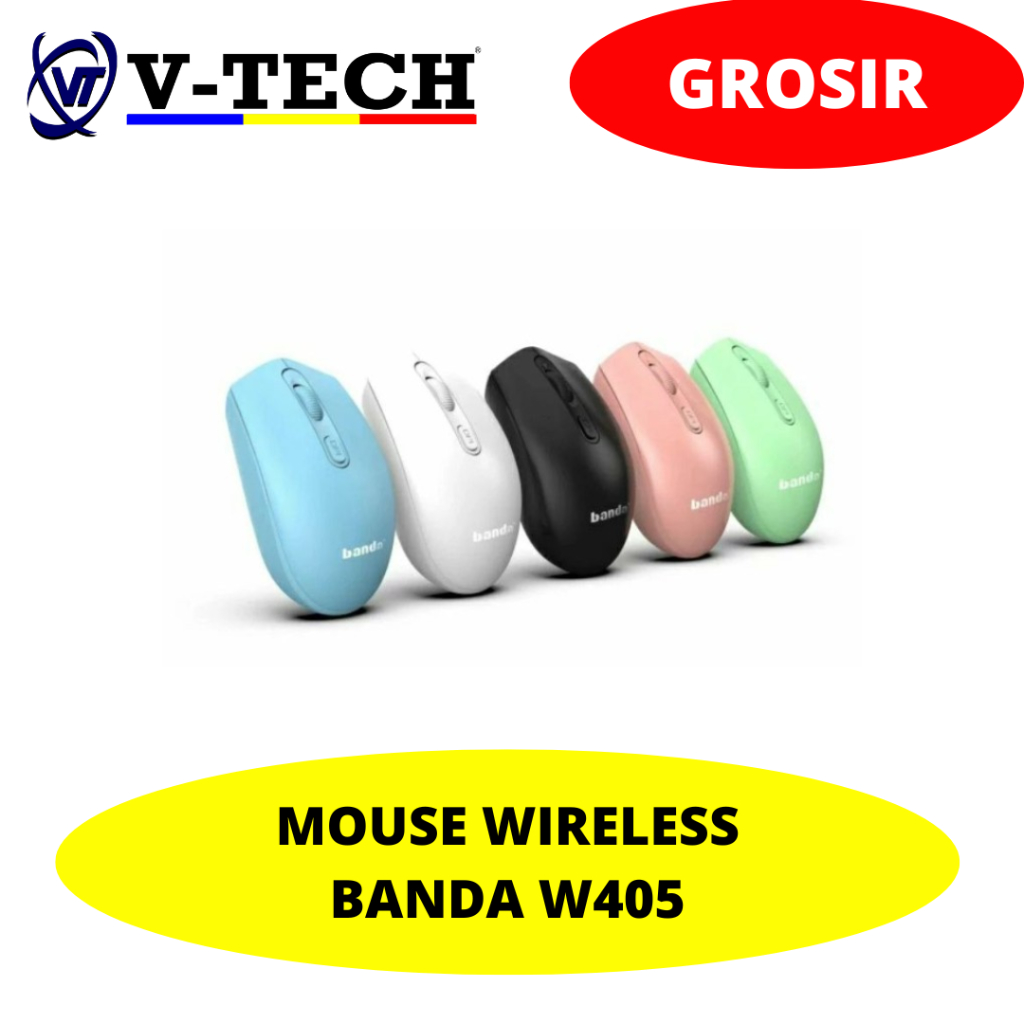 Jual MOUSE WIRELESS BANDA W405 | Shopee Indonesia