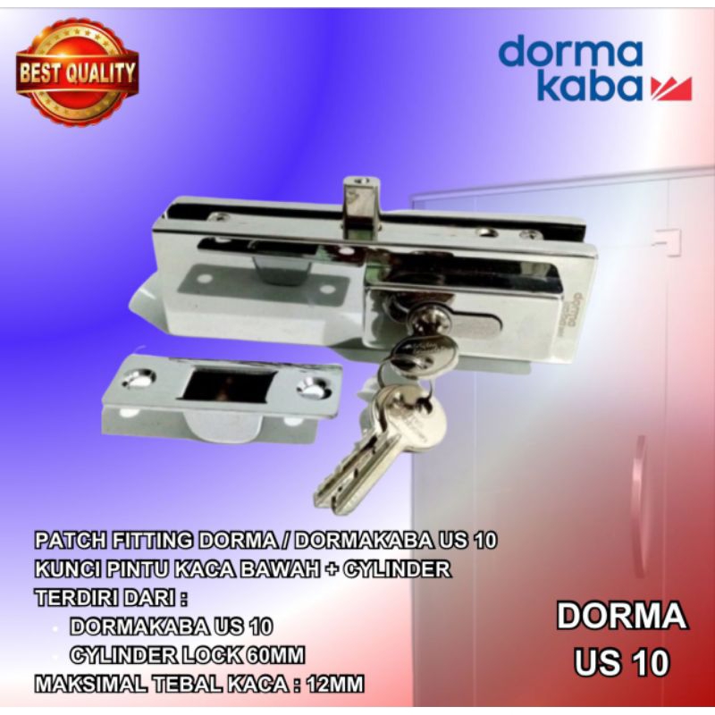 Jual Kunci Pintu Kaca Bawah US 10 DormaKaba/Dorma/Dorma Kaba+Cylinder ...