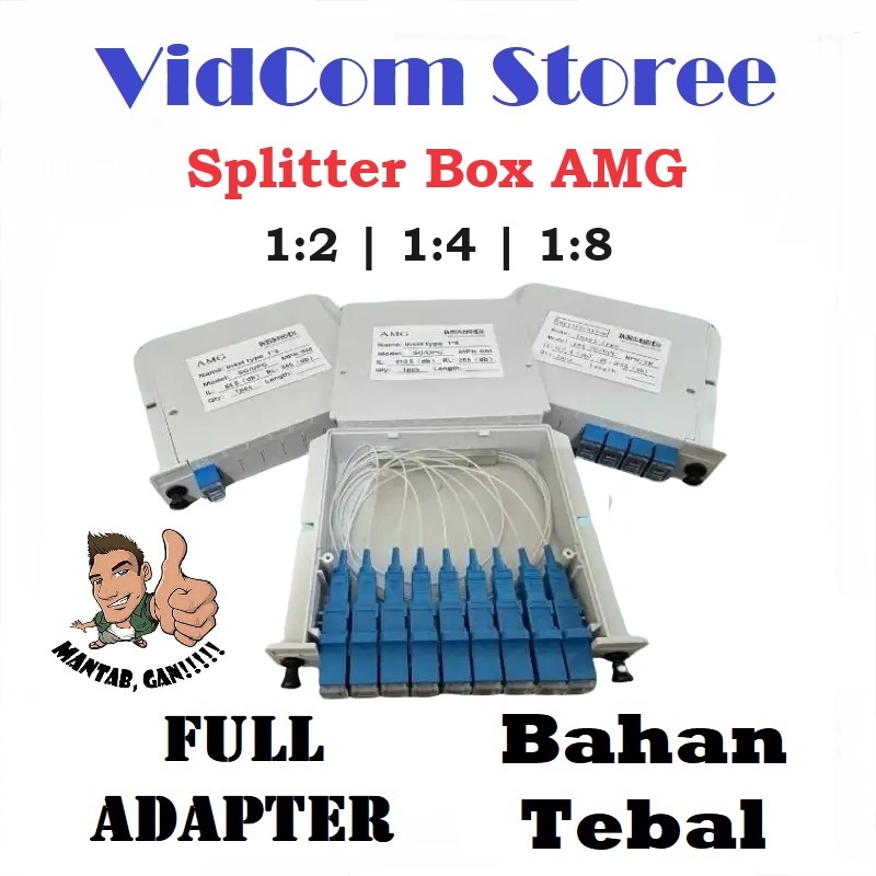 Jual Passive Splitter Box AMG SC/UPC [ Full Adapter ] | Shopee Indonesia