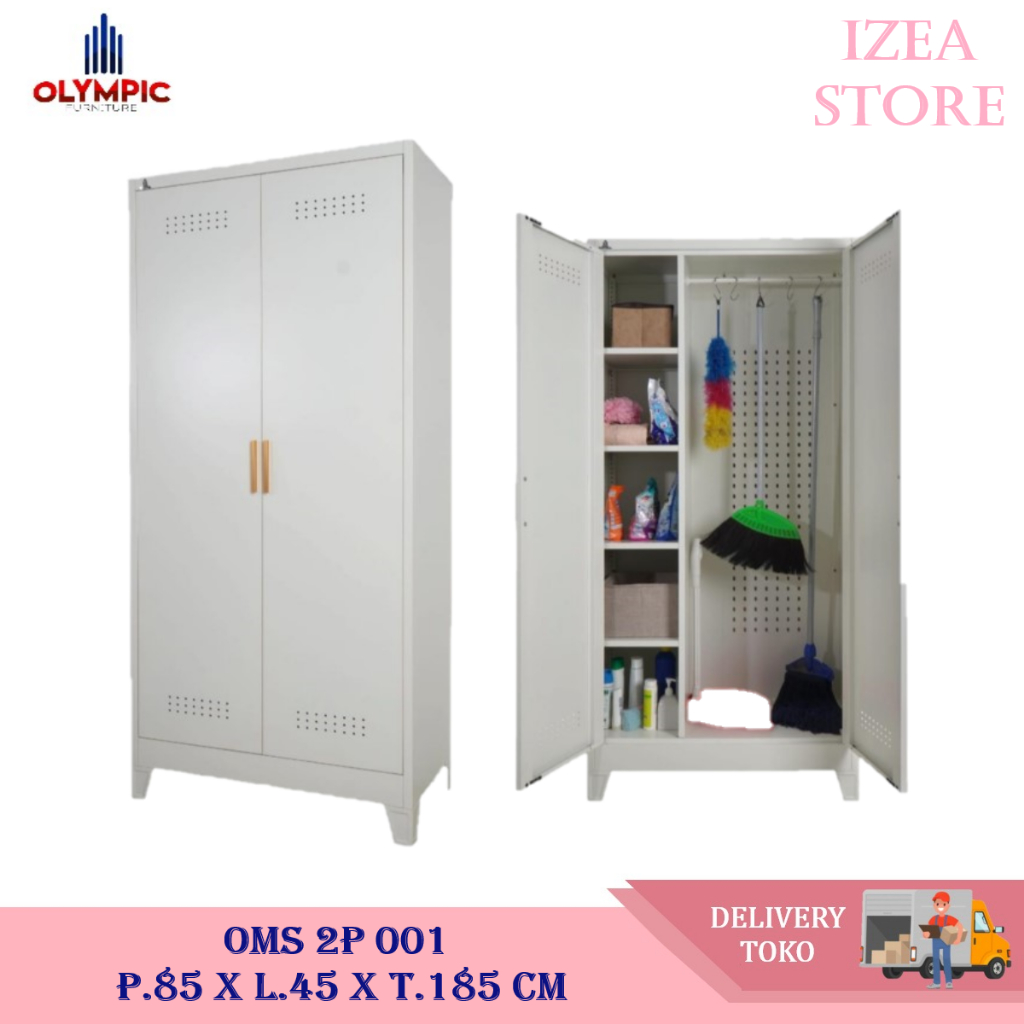 Jual Locker Besi Perkakas Kebersihan / Rak Besi /Lemari Besi Kantor / Rak Penyimpanan Serbaguna ...