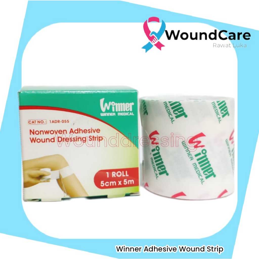 Jual Winner Adhesive Wound Strip 5cm X 5m Plester NonWoven | Shopee ...