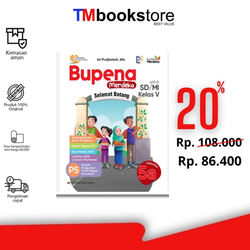 Jual BUPENA MERDEKA SD/MI JL.5A/KM | Shopee Indonesia
