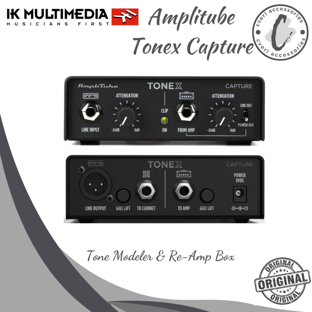 Jual IK Multimedia Amplitube Tonex Capture Tone Modeler & Re-Amp Box Original | Shopee Indonesia