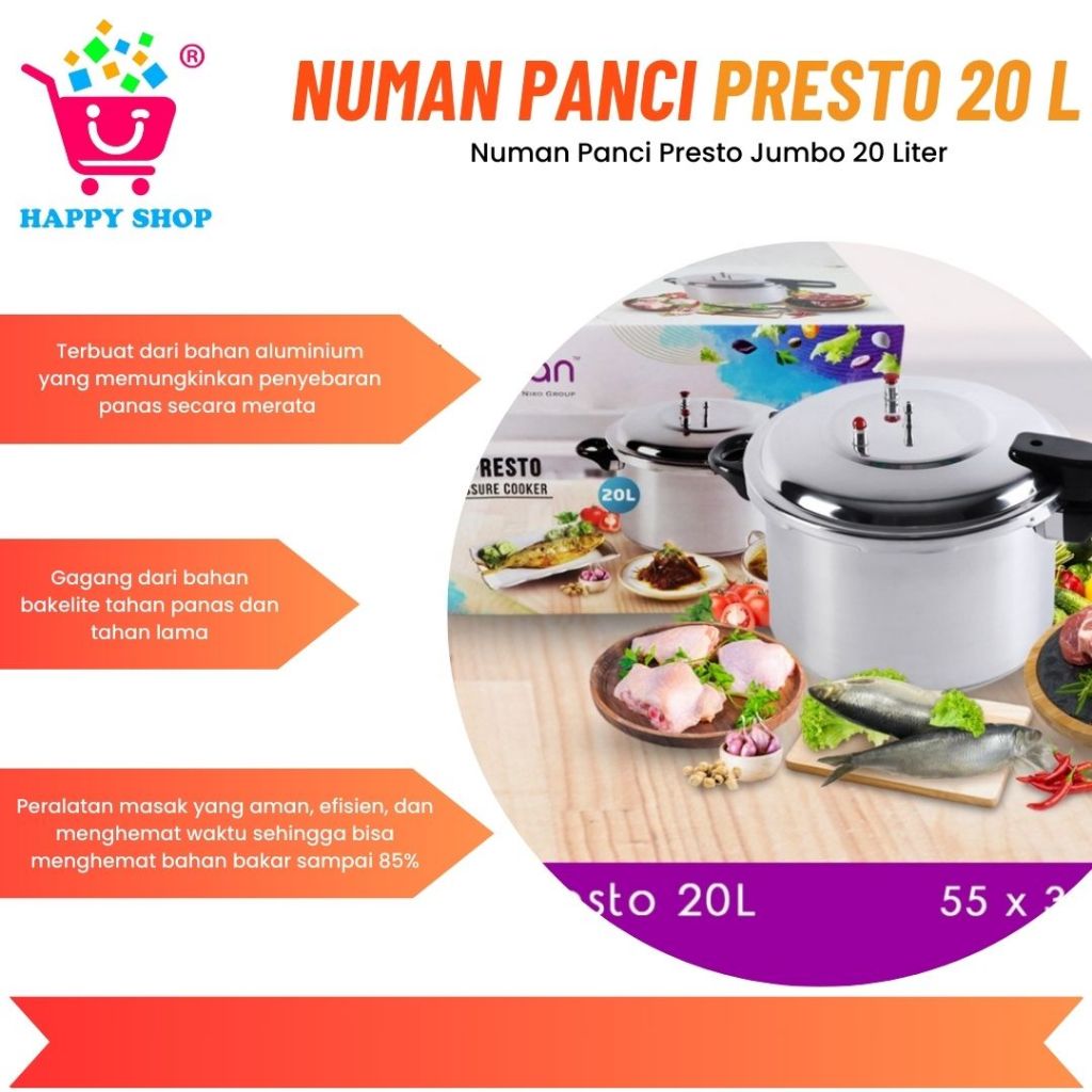 Jual Numan - Panci Presto Jumbo 20 Liter | Shopee Indonesia