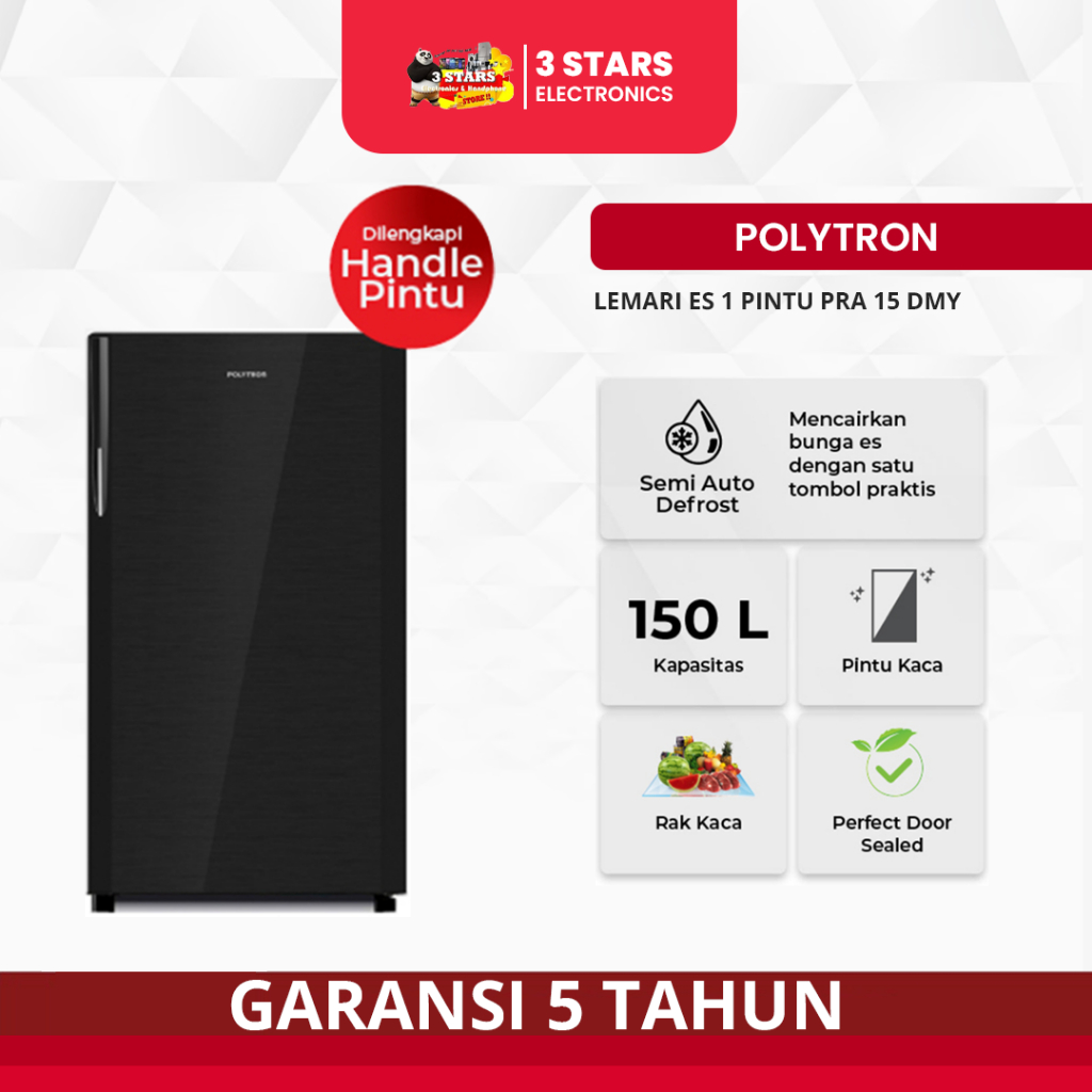 Jual LEMARI ES 1 PINTU KULKAS POLYTRON PRA 15 DMY | Shopee Indonesia