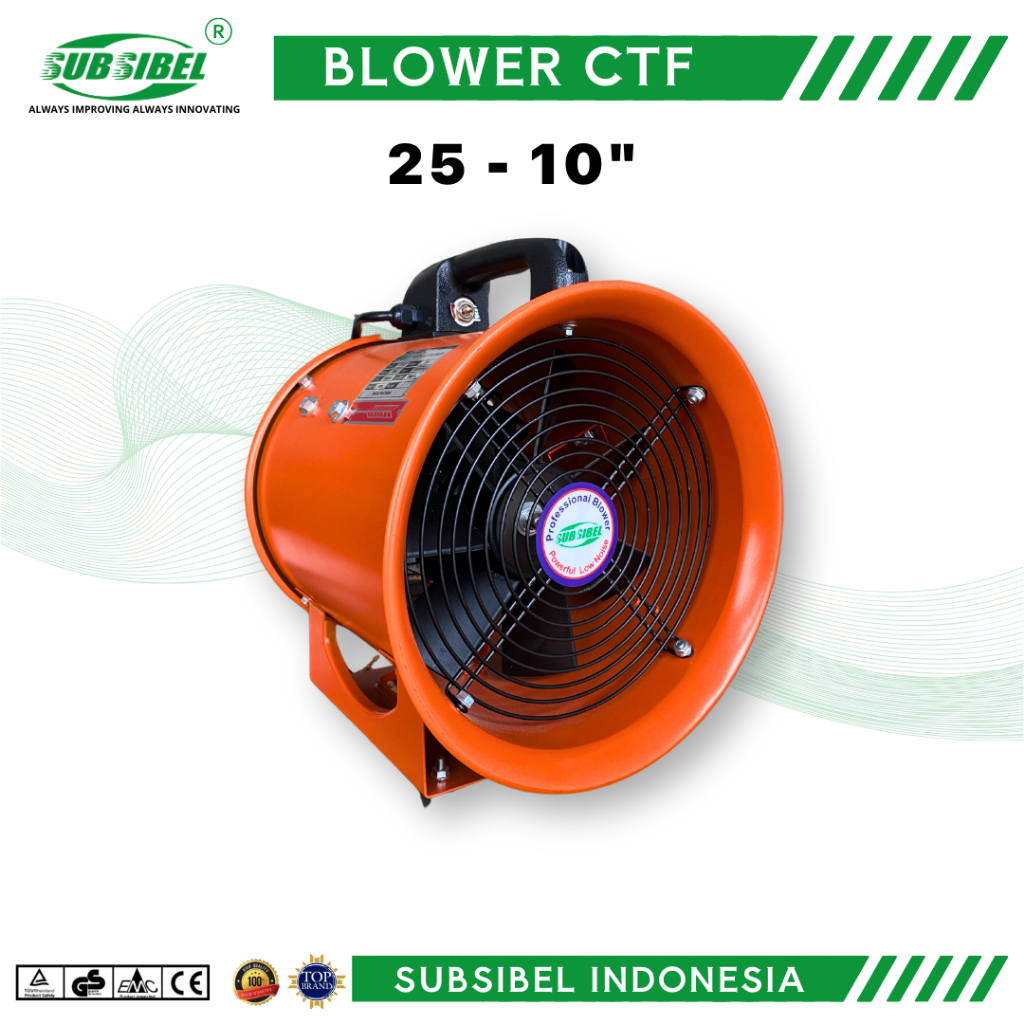 Jual PORTABLE VENTILATOR 10" - BLOWER - DRUM FAN - CTF - 25 - 10INCH ...