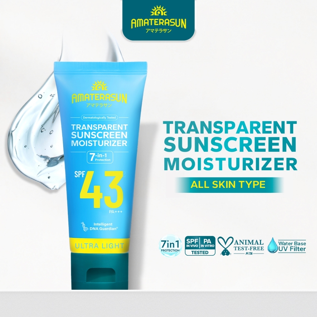 Jual AMATERASUN [REAL SPF Certified] Transparent Sunscreen Moisturizer ...