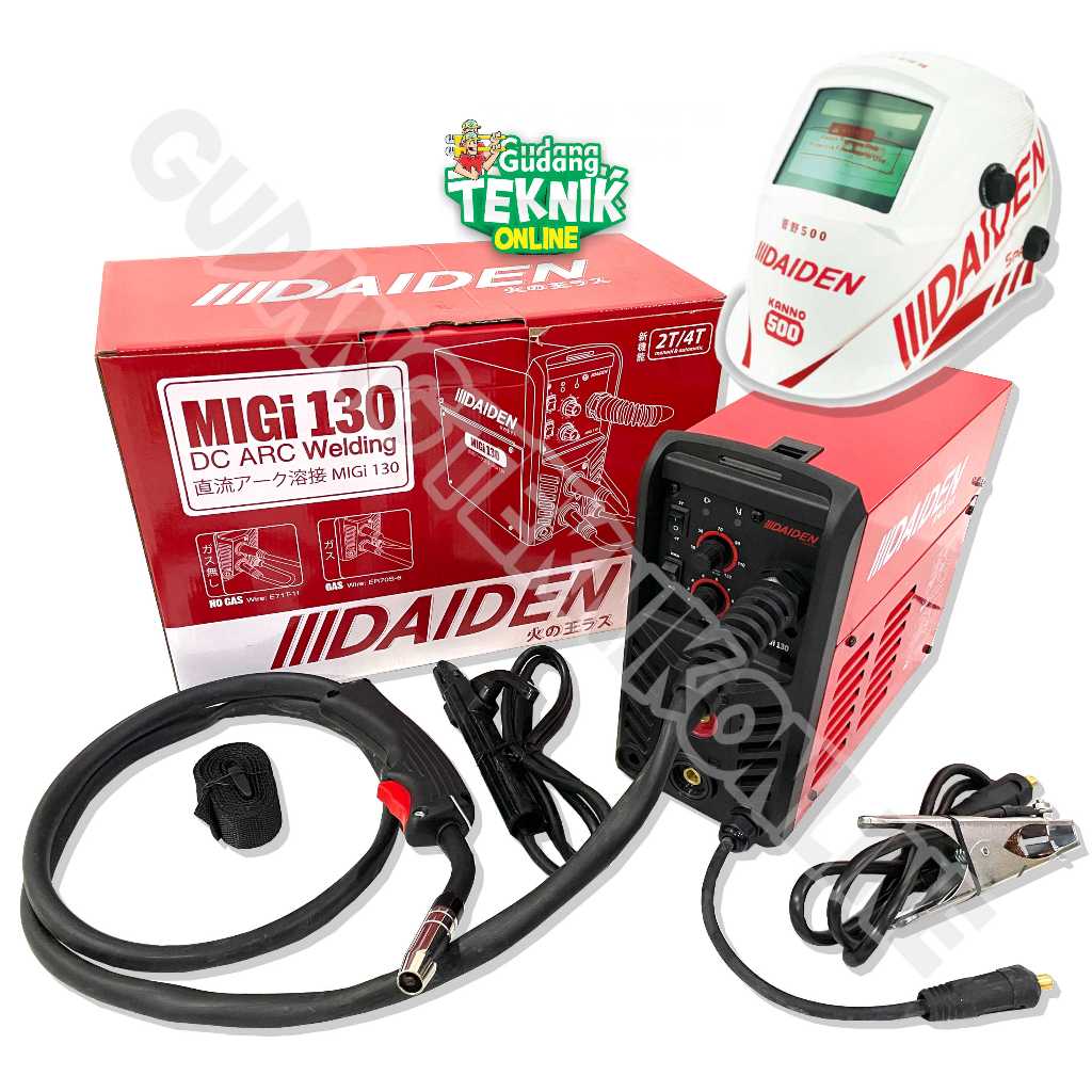 Jual Mesin Las MIGI 130 2T-4T DAIDEN / Mesin Las Listrik MIG Trafo Travo Inverter Welding Las ...