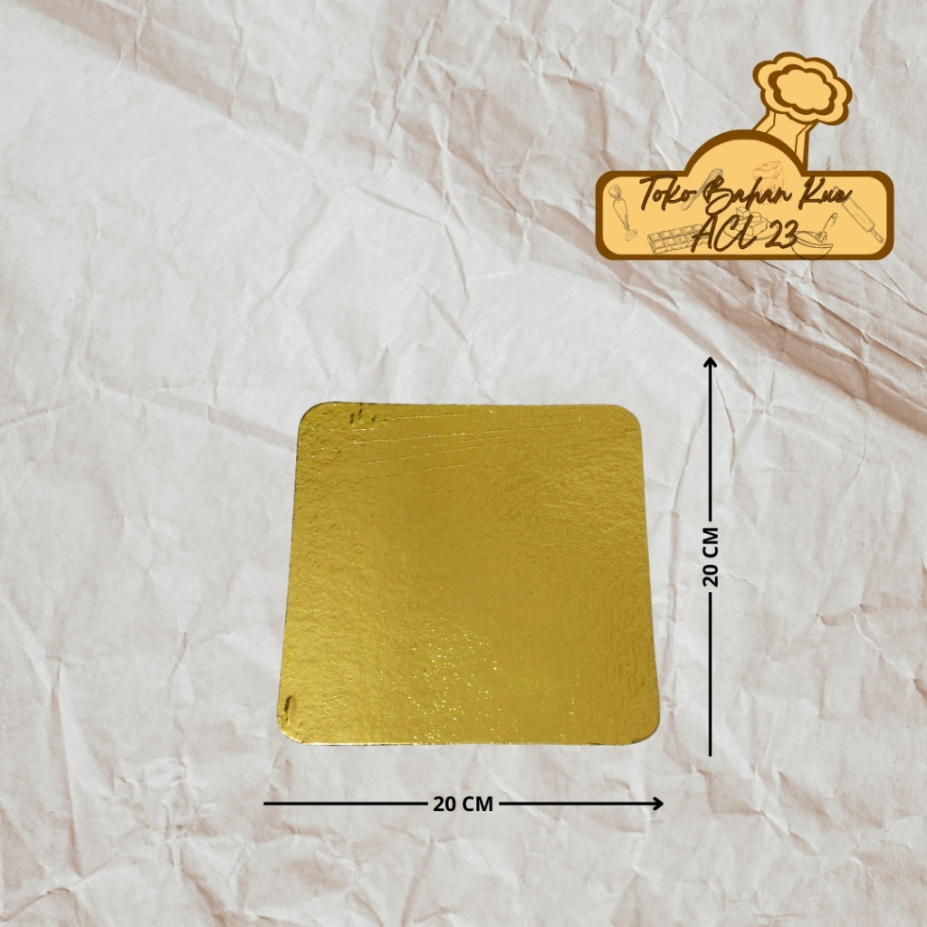 Jual Alas Kue Emas/Cake Board Gold/Cake Base Gold/Tatakan Kue Emas ...