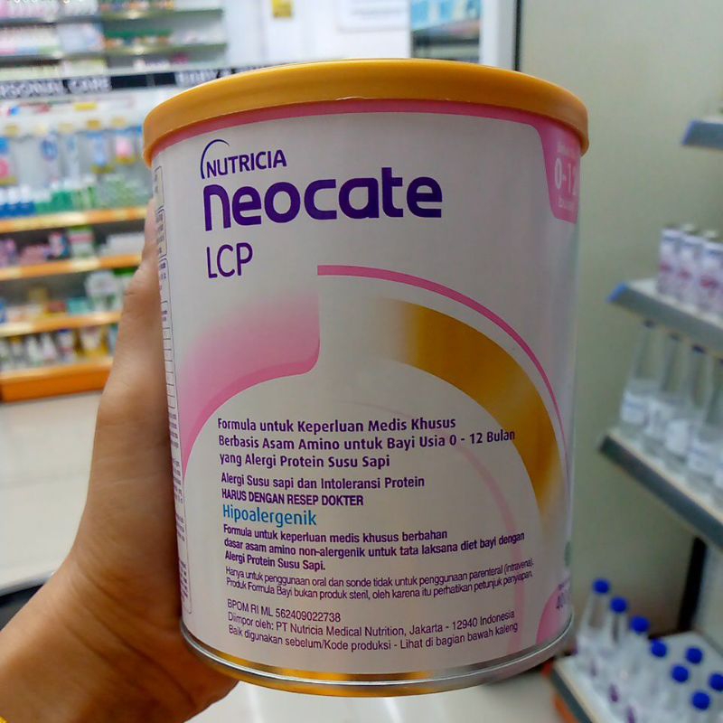 Jual nutricia neocate LCP 0-12 tahun 400g #alergi susu sapi | Shopee ...