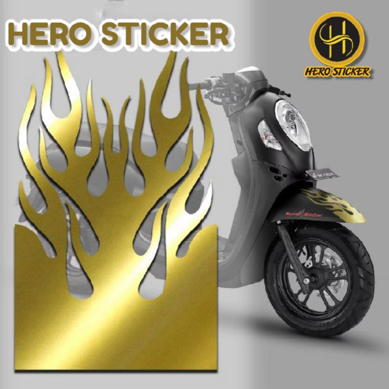 Jual STIKER SPAKBOR sticker tribal API MOTOR | Shopee Indonesia
