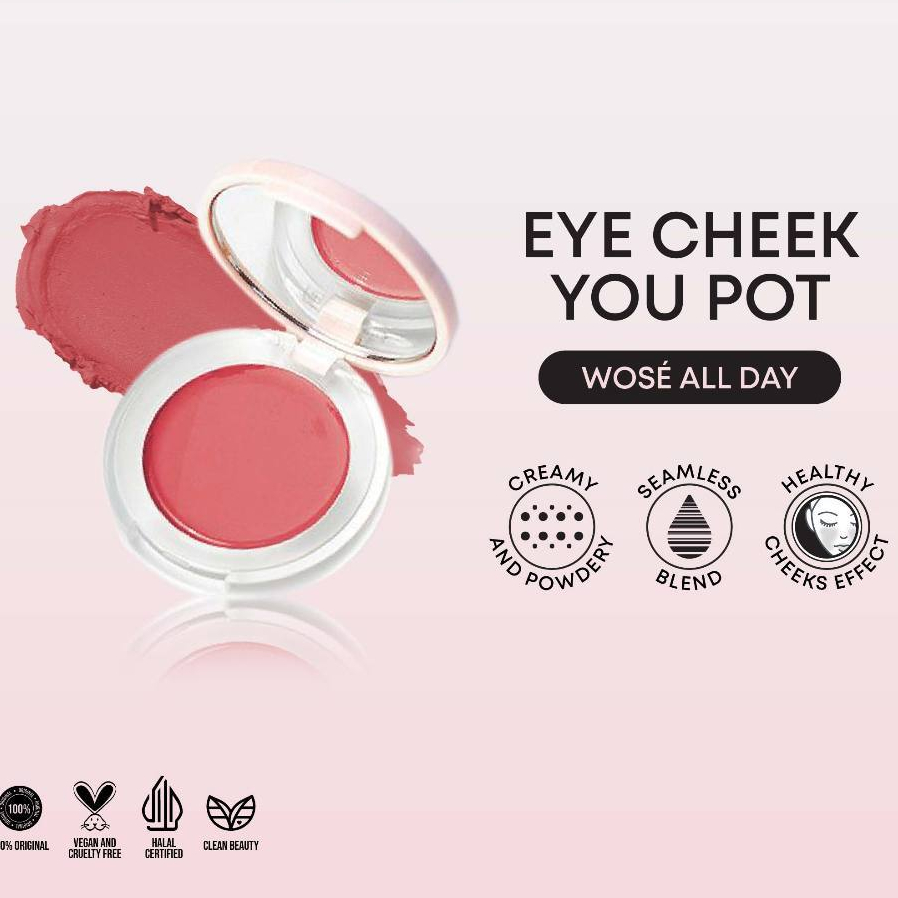 Jual Rosé All Day Eye Cheek You Pot Wose All Day x Stephanie Rose ...