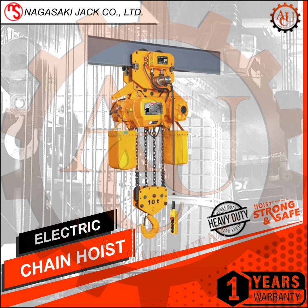 Jual Crane Takel Electric Hoist 10 Ton x 6 Meter 380volt Nagasaki Made ...