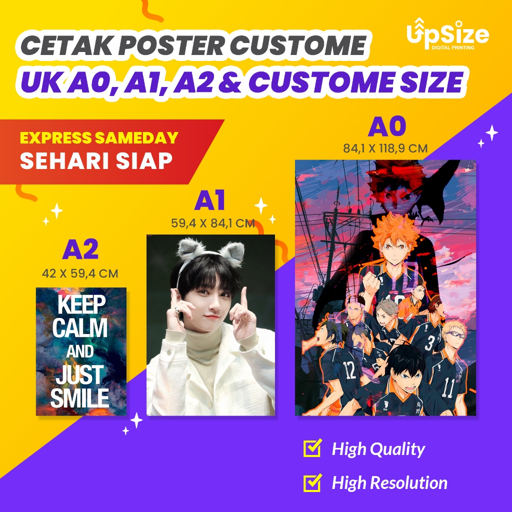 Jual Cetak Poster / Foto KPOP Uk A0, A1, A2 & Custome Size | High Quality | Express SAMEDAY 1 ...