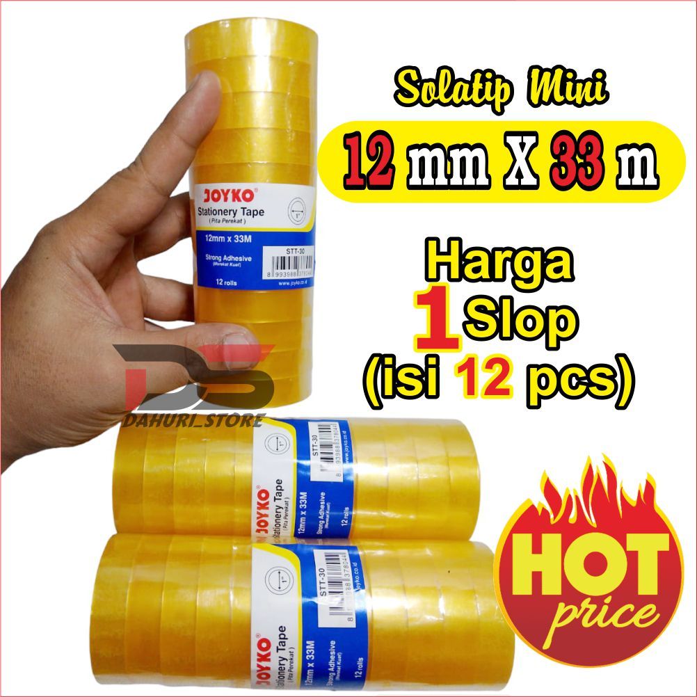 Jual Stationery Tape SOLATIP KECIL JOYKO SOLATIP MINI Pita Perekat ...