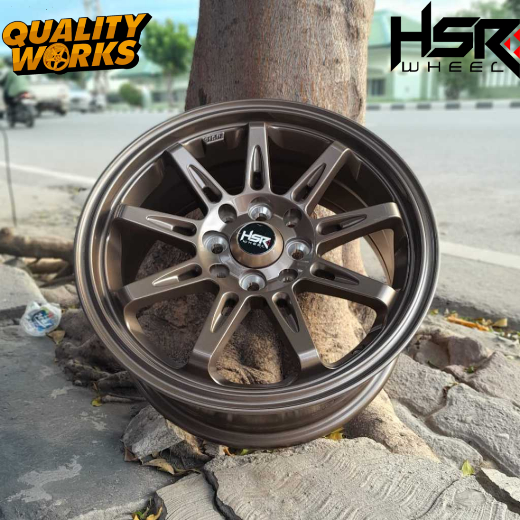 Jual Velg Racing Wuling Binguo R15 Pelek Mobil Hsr Tikala Ring 15 Lebar 6,5 Rata Bronze Glossy ...