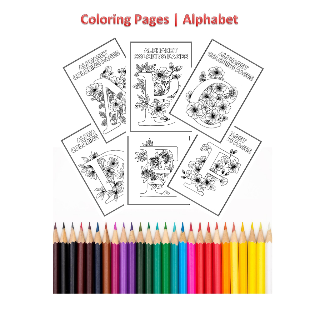 Jual MURAH ! Coloring Pages / Alphabet / Mewarnai Huruf Alafbet ...
