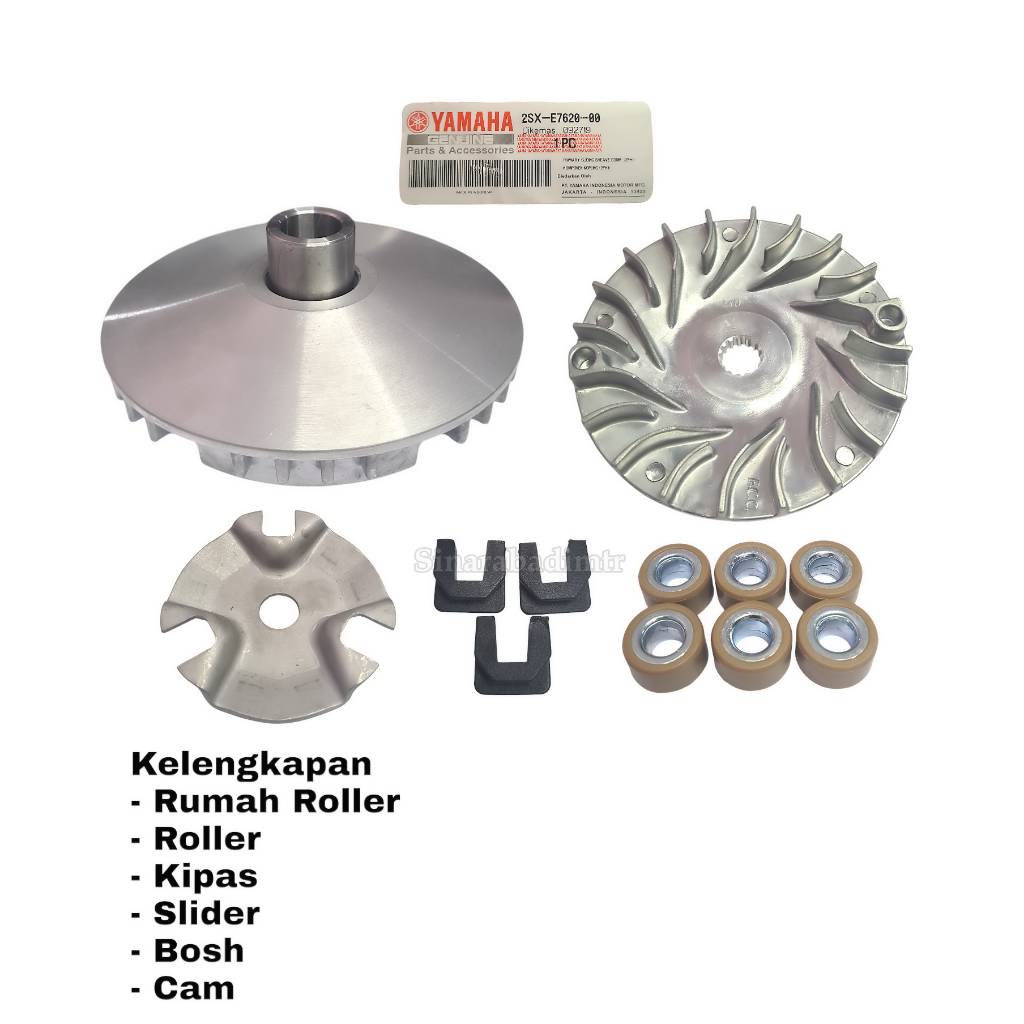 Jual Rumah Roller Set Assy + Kipas Mio M3 Z Soul Gt 125 Fino 125 2PH ...
