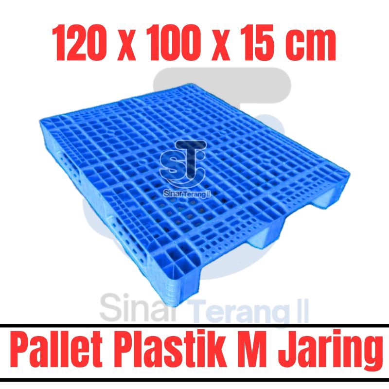 Jual Pallet Plastik 120x100x15cm Type M Jaring / Pallet Plastik ...