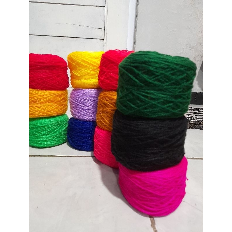 Jual Grade A / Benang Wol / Pom Pom / Benang Wol 50 gr / 30 gr / 20 gr ...