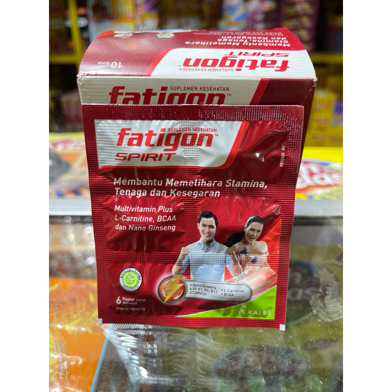 Jual FATIGON SPIRIT STRIP ( ISI 6 TABLET ) | Shopee Indonesia