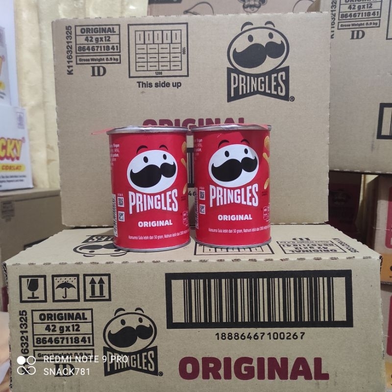 Jual pringles mini 1 dus isi 12 pcs x 42 gram | Shopee Indonesia