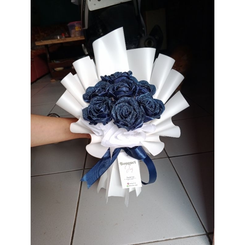 Jual Buket bunga pita satin size S (selengkapnya di deskripsi) | Shopee ...