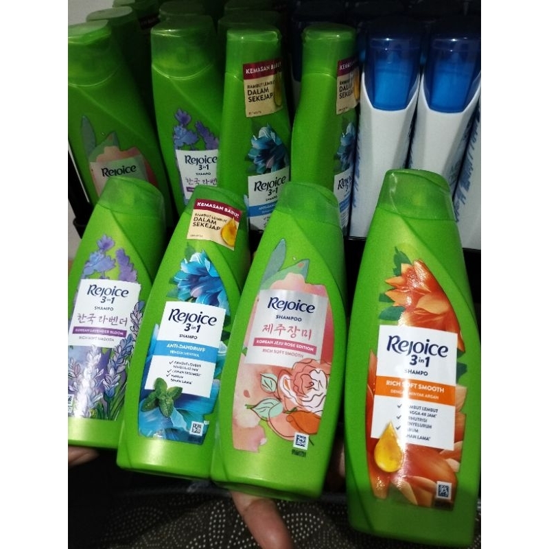 Jual Rejoice Shampoo Rich Soft Smooth | Anti Dandruff | Korean Jeju Rose | Korean Lavender 150ml ...