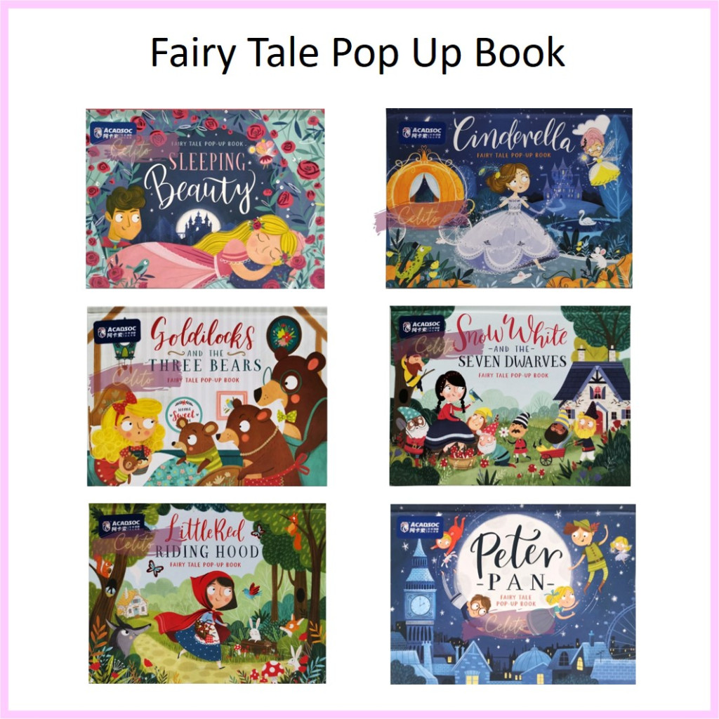 Jual [Celito] Fairy Tale Pop Up Book - Story Time - Bedtime Story ...