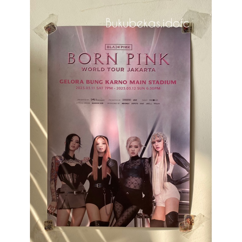 Jual POSTER OFFICIAL BLACKPINK CONCERT "BORN PINK" MERCHANDISE IN ...