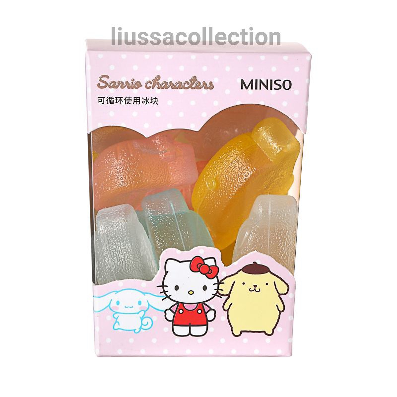 Jual Es Batu Miniso - Sanrio Characters Reusable Ice Cubes (12 pcs ...
