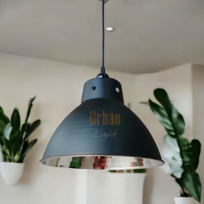 Jual Lampu Gantung Minimalis Aesthetic Cafe Reflektor 12 Inch diameter ...