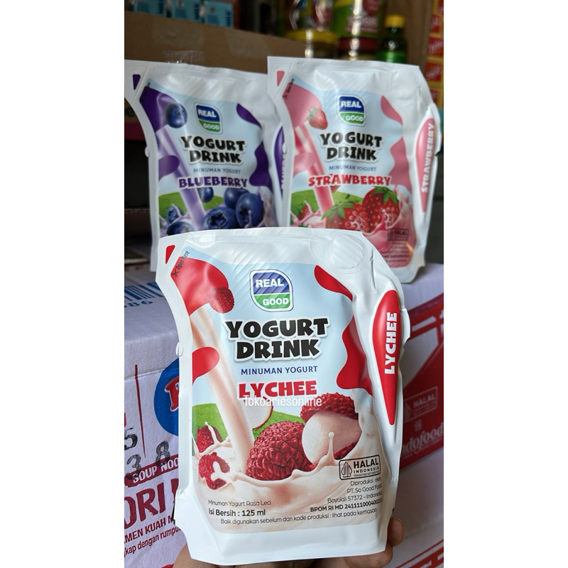 Jual Real Good Yogurt Drink Pouch 125ml | Shopee Indonesia