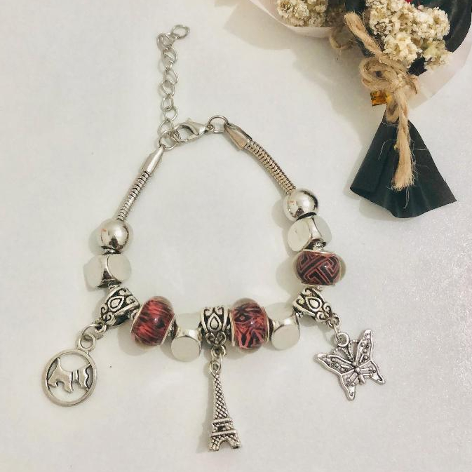 Jual JewelryBeauty Gelang pandora warna warni random gelang rantai ...