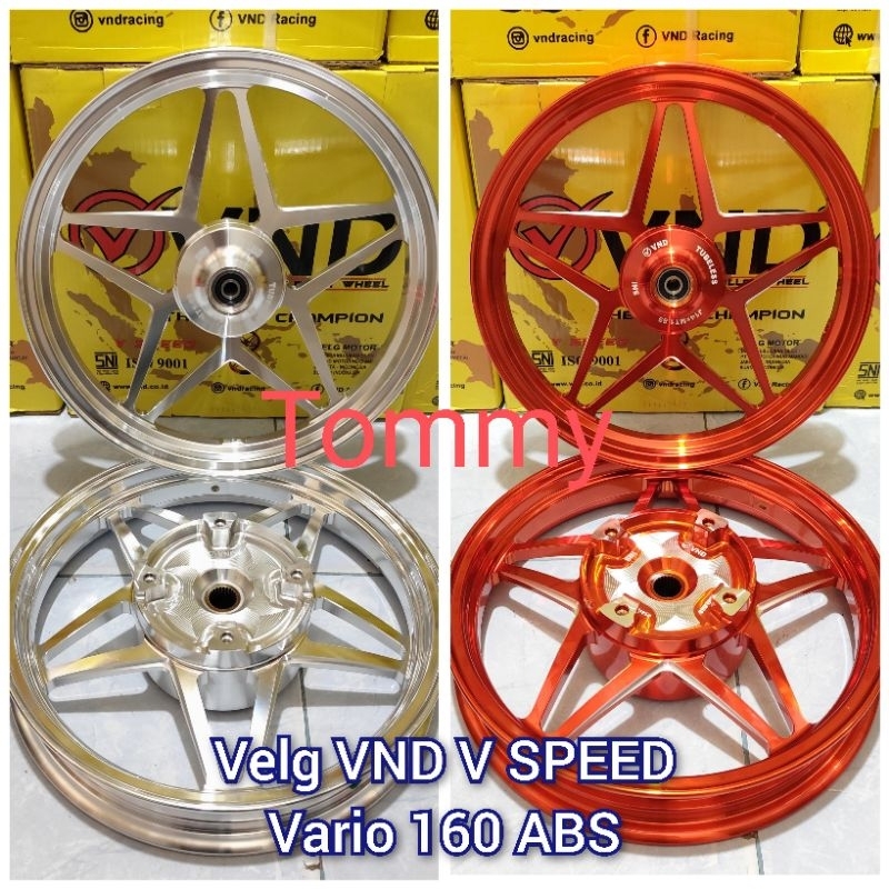 Jual Velg VND V SPEED Vario 160 ABS CBS Pelek VND Vspeed Bintang v1/v2 Vario 160CBS 160ABS 185/ ...