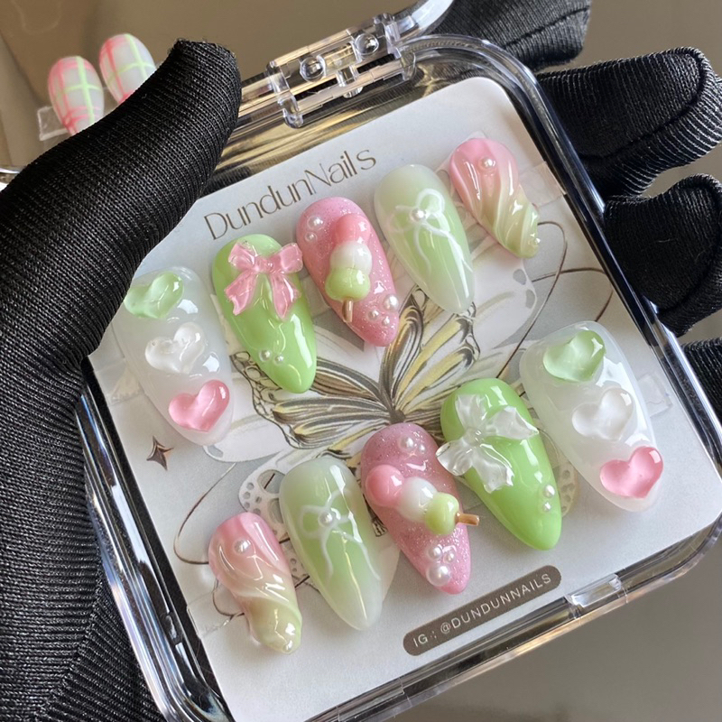 Jual [ BACA SLIDE FOTO! ] S15 Mitsuri Kanroji nails | *FREE BOX Anime ...