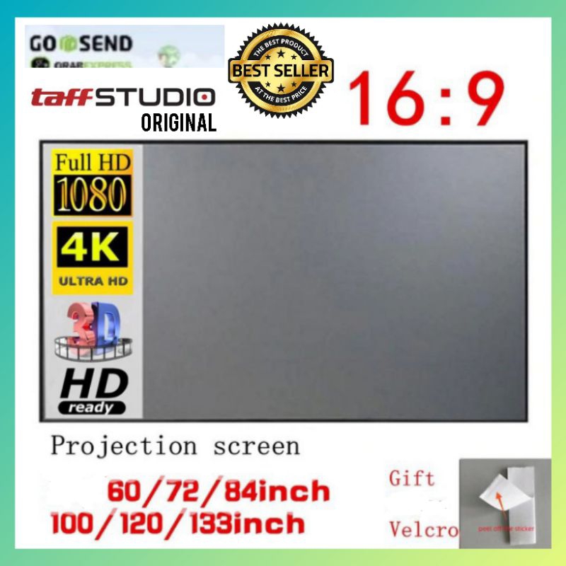 Jual Layar Projector Screen Projector Layar Proyektor Anti-light ...