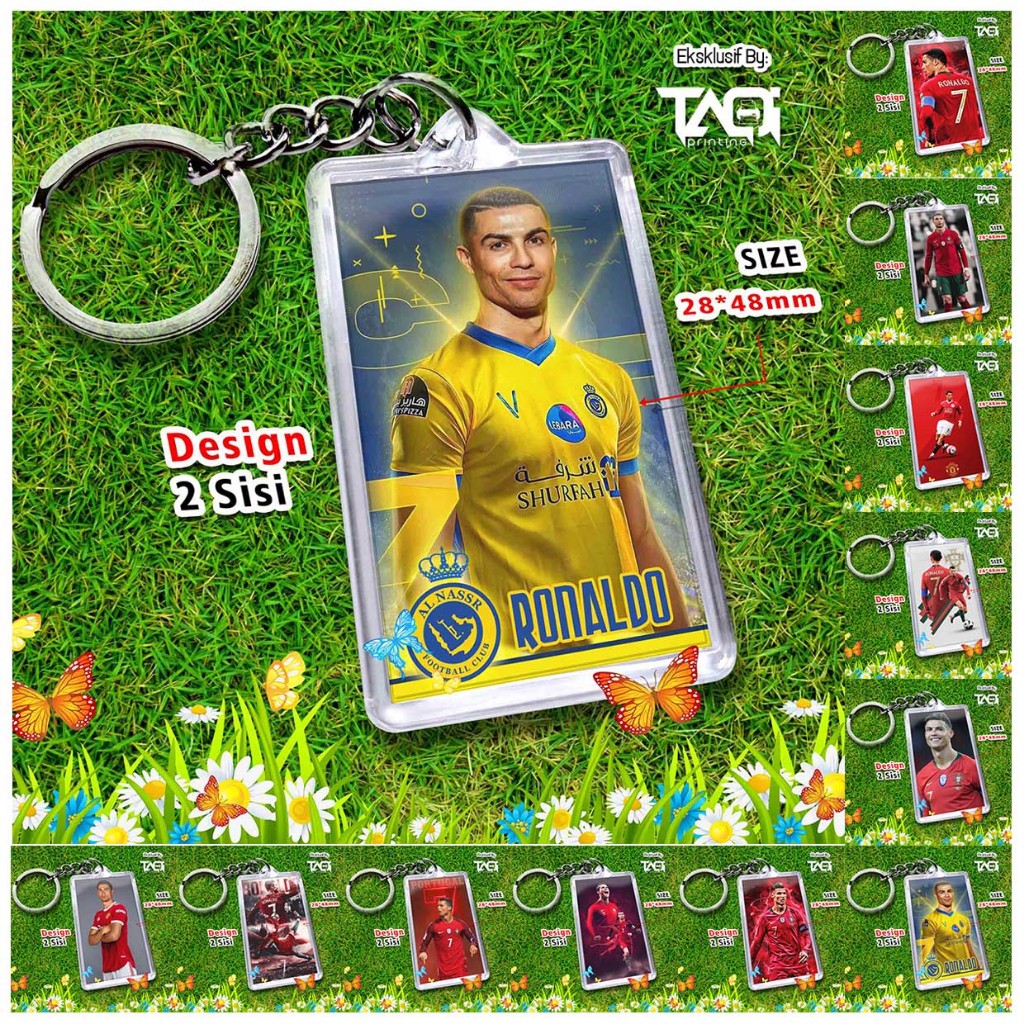 Jual KEYCHAIN / GANTUNGAN KUNCI AKRILIK RONALDO / CR7 / ALNASSR ...