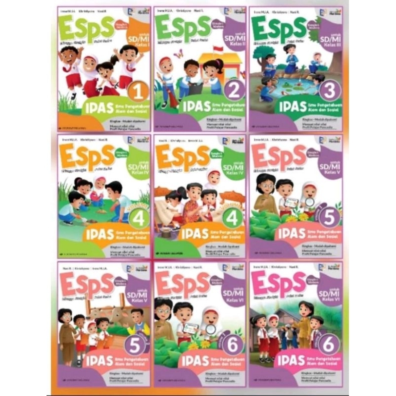 Jual Buku ESPS IPAS Kelas 1 2 3 4 5 6 SD/MI Erlangga Kurikulum Merdeka | Shopee Indonesia