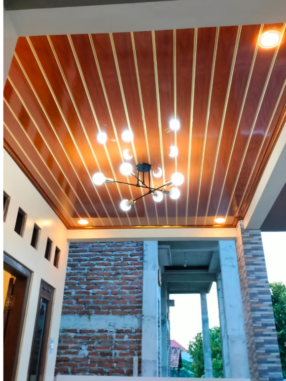 Jual Plafon PVC Coklat Flat | Shopee Indonesia
