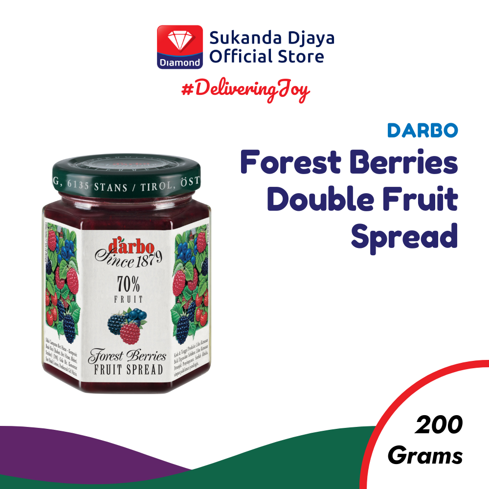 Jual Darbo Forest Berries Double Fruit Spread 200 Gr | Shopee Indonesia
