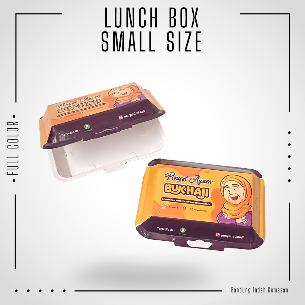 Jual Cetak Kemasan Lunch Box/Box Makanan/Dus Makanan Ukuran SMALL ...