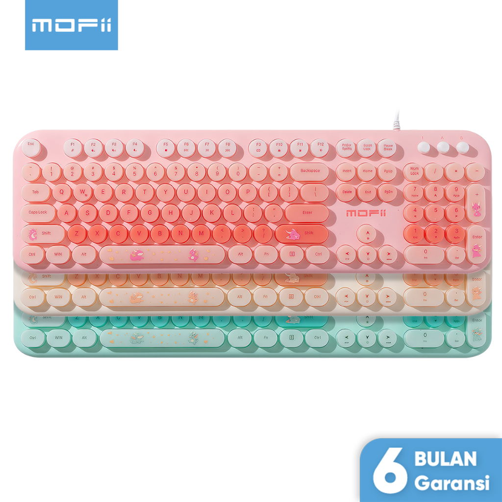 Jual MOFii Keyboard Wired LED Light Untuk Windows Mac LOVELY ME ...