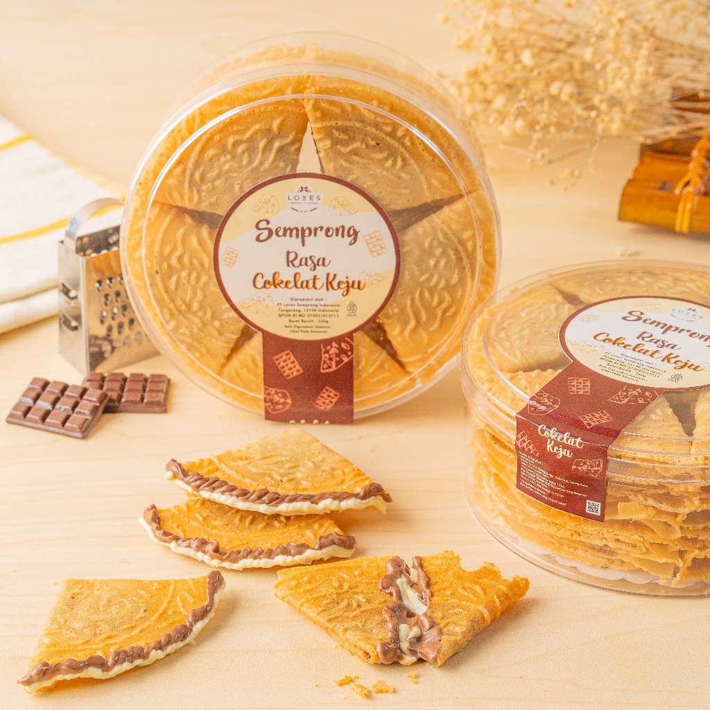 Jual Loves Semprong - Semprong Coklat Keju | Snack Kering Renyah Isi ...