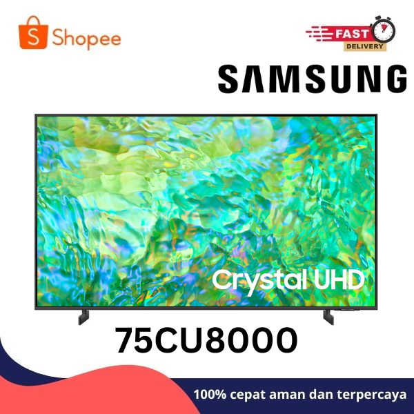 Jual Samsung 75CU8000 Smart Tv 75 Inch Crystal UHD 4K Slim Design ...