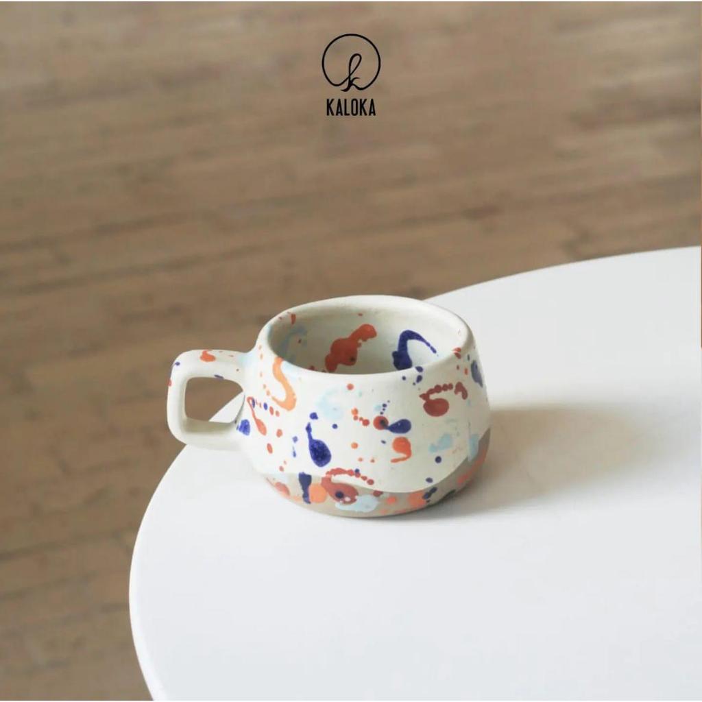 Jual Kaloka Pottery - Cup - Cup C129 Nod Bone size M | Shopee Indonesia