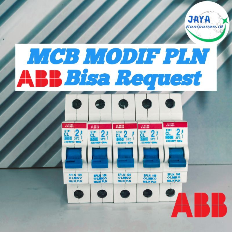 Jual MCB modif PLN ABB Bisa Request | Shopee Indonesia