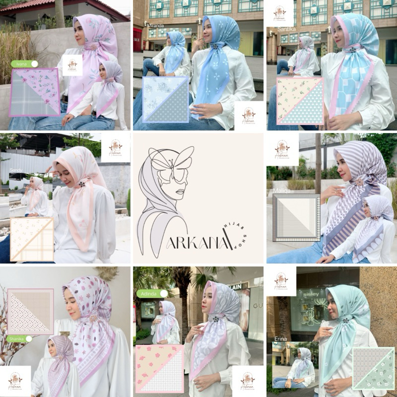 Jual Hijab Motif luxury DUAL MOTIF VOAL | Shopee Indonesia